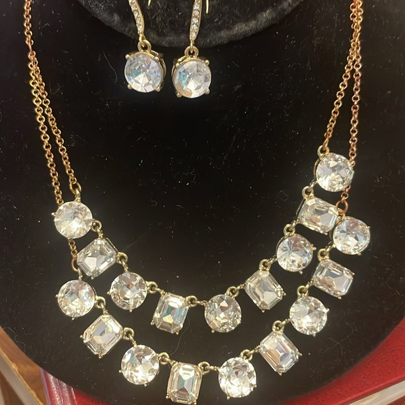 Jewelry | Jewelry Set All Blinged Out Stacked Necklace And ...